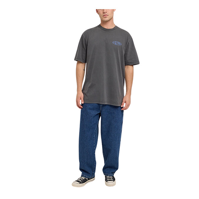 Thrills Shadow O/Sized Fit Tee - Merch Black | Hemley Store Australia